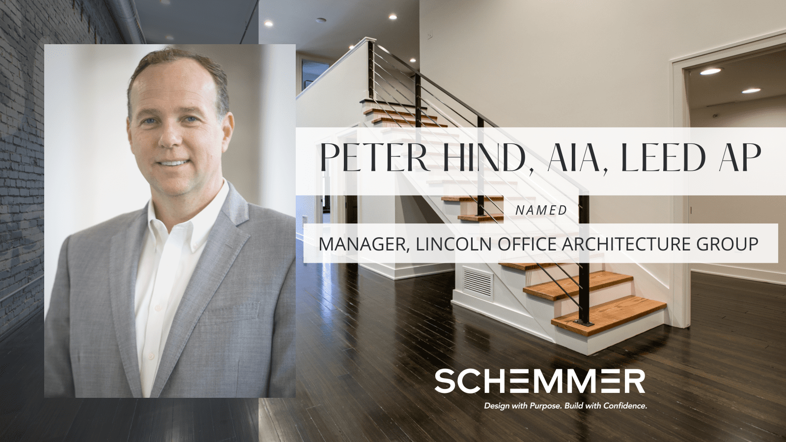 Schemmer Names Peter Hind, AIA, LEED AP, Manager of Architecture